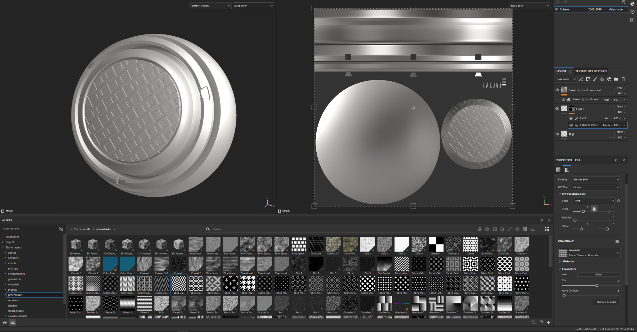 【Substance Painter】テクスチャにライトをベイクする方法 | エンホリ - ENVIRONMENT HOLIC｜C&R Creative Studios