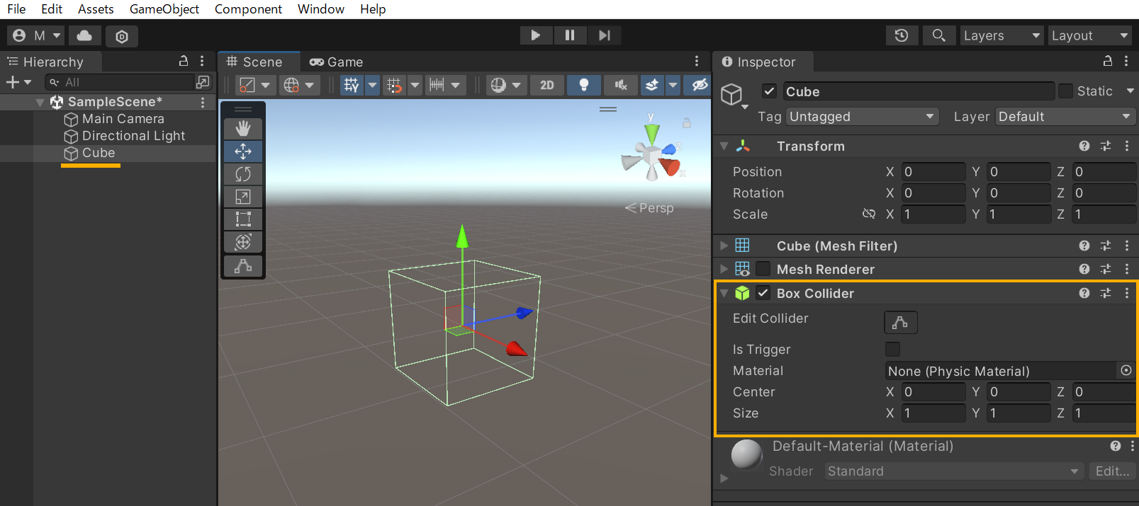 【Unity】コライダーの使い方（Box ColliderとMesh Collider） | エンホリ - ENVIRONMENT HOLIC｜C&R Creative Studios