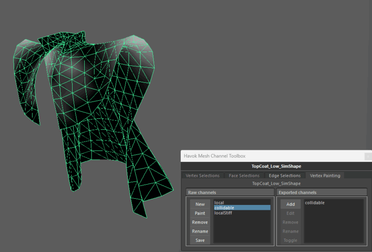 【Havok Cloth】Havok Cloth設定編「応用」 | TECH-COYOTE｜C&R Creative Studios