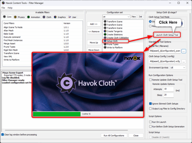 【Havok Cloth】エクスポート編（UE） | TECH-COYOTE｜C&R Creative Studios