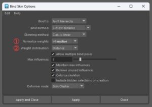 【Maya】スキンウェイトの飛びをコントロールする方法 | TECH-COYOTE｜C&R Creative Studios